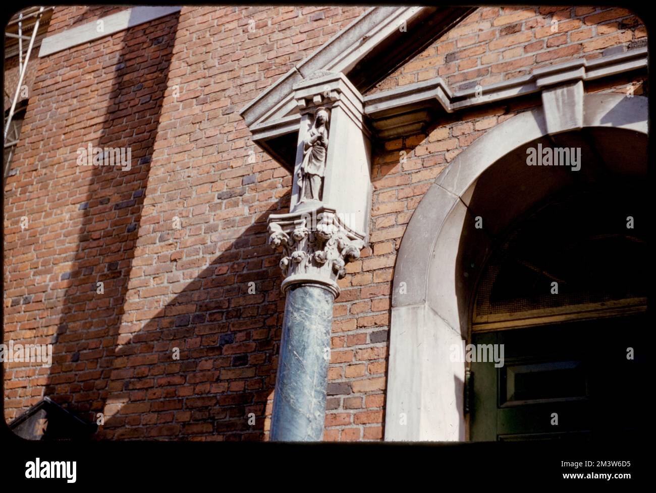 Statue, church, Salem St., Boston , Churches, Sculpture, Christ Church ...
