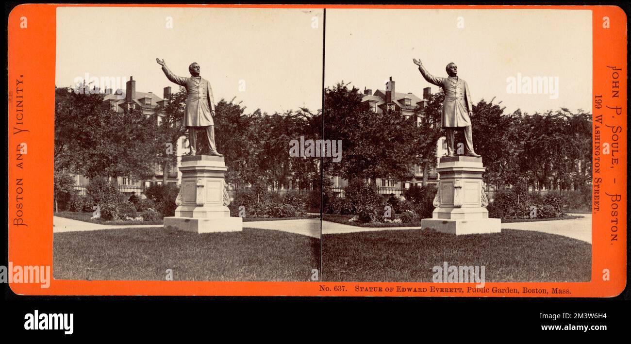 Statue of Edward Everett, Public Garden, Boston, Mass. , Public ...