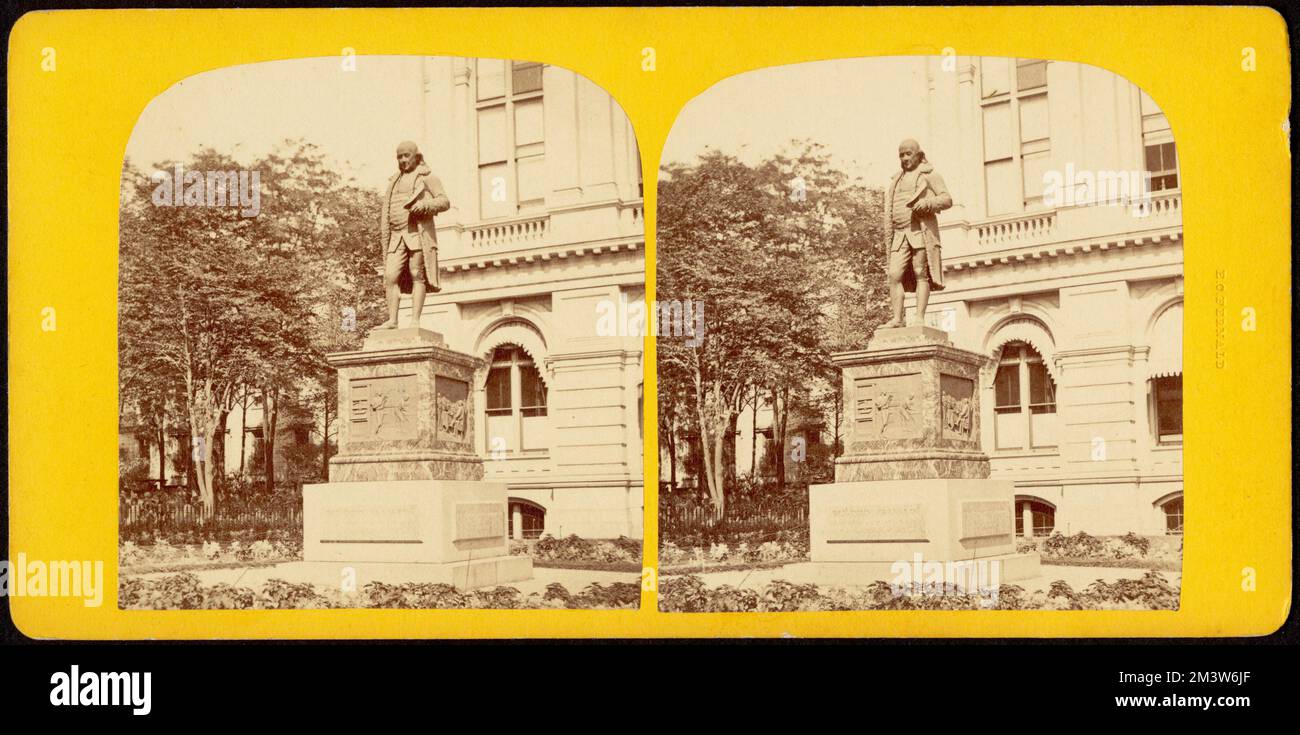 Statue of Franklin, School Street, Boston , Public sculpture, Monuments ...