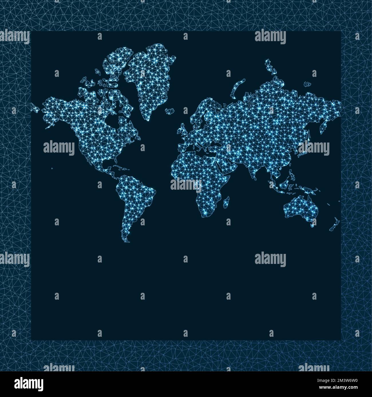 Internet and global connections map. Mercator projection. World Network. Trendy connections map ...