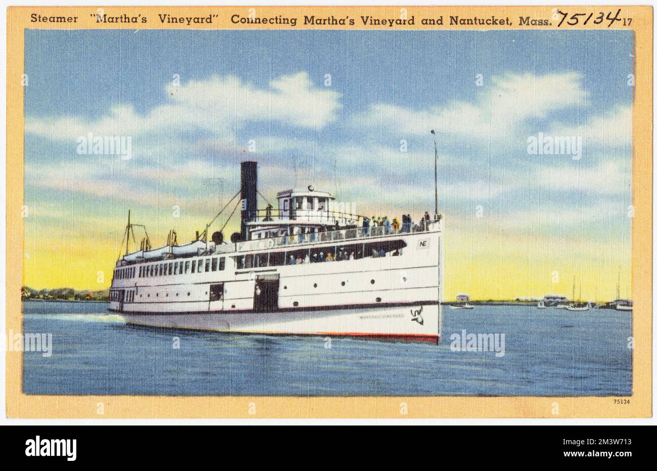 Steamer 'Martha's Vineyard' connecting Martha's Vineyard and Nantucket ...