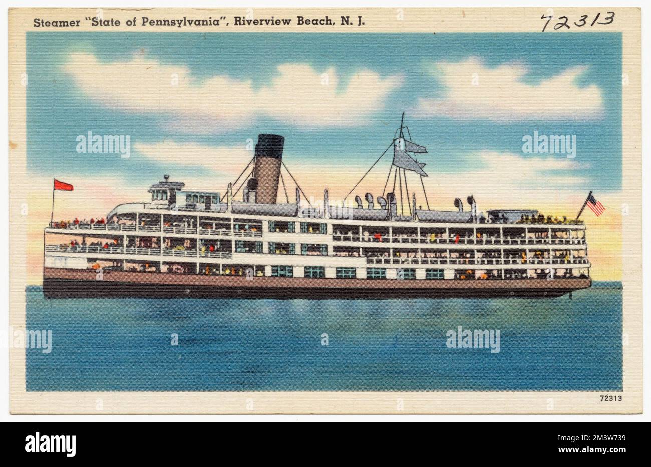 Steamer 'State of Pennsylvania', Riverview Beach, N. J. , Ships, Lakes ...