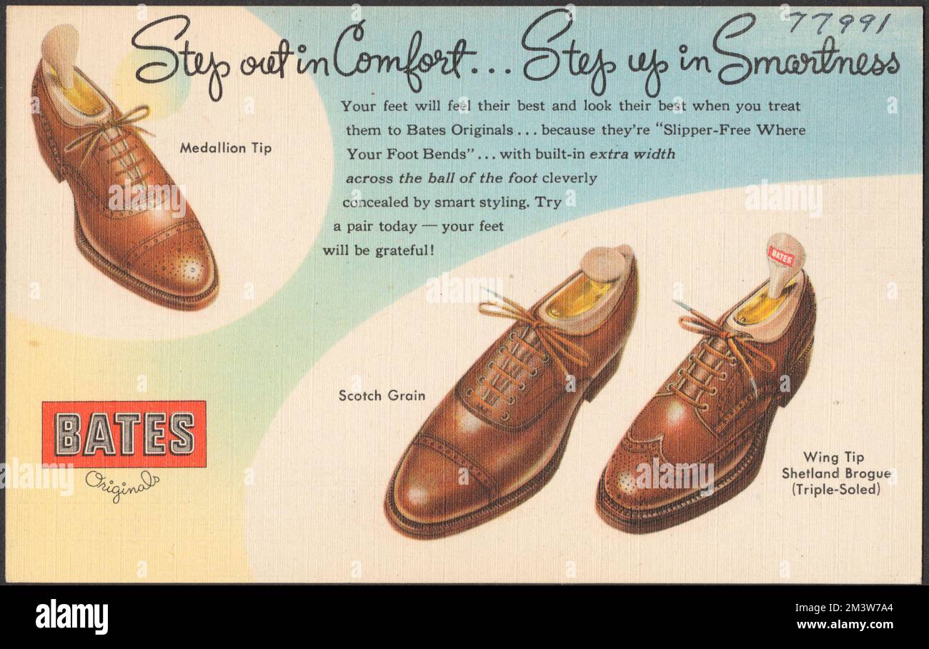 Step out in comfort... step up in smartness , Shoes, Tichnor Brothers ...