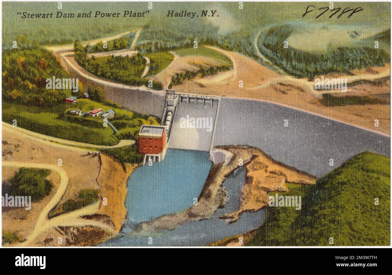 'Stewart Dam and Power Plant' Hadley, N.Y. , Dams, Industrial ...