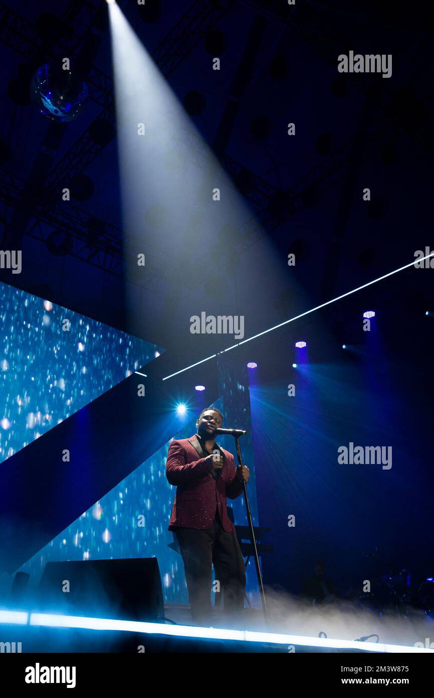 Porto, Portugal. 17th Dec, 2022. Angolan singer Matias Damasio is ...