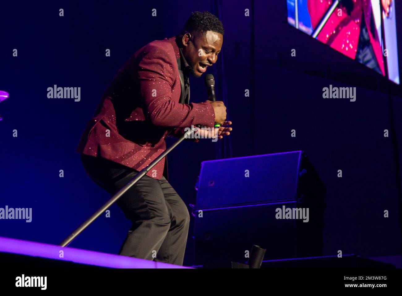 Porto, Portugal. 17th Dec, 2022. Angolan singer Matias Damasio is ...