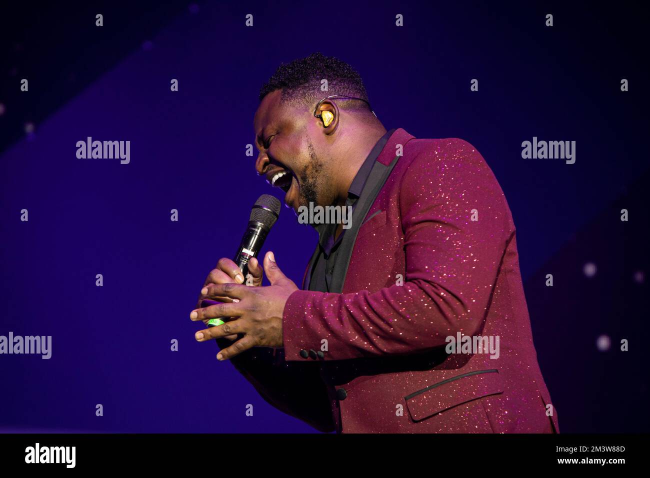 Porto, Portugal. 16th Dec, 2022. Angolan singer Matias Damasio is ...