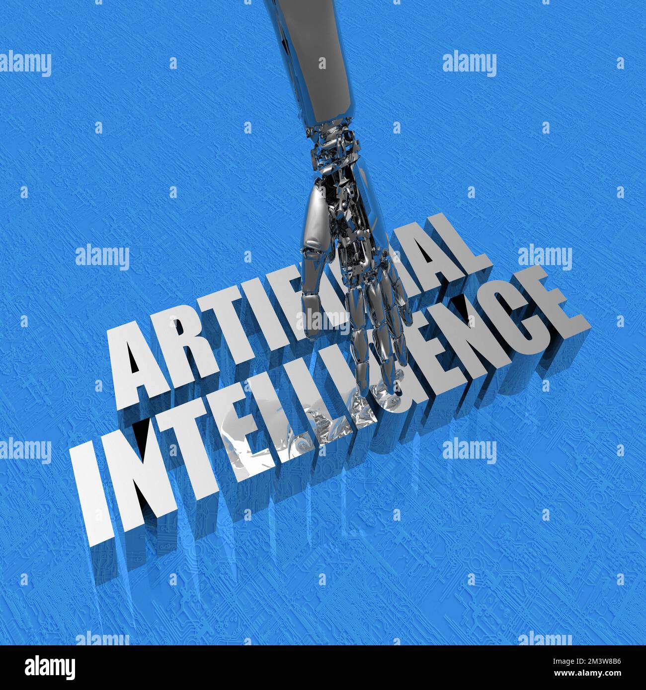 Artificial intelligence, conceptual illustration Stock Photo - Alamy