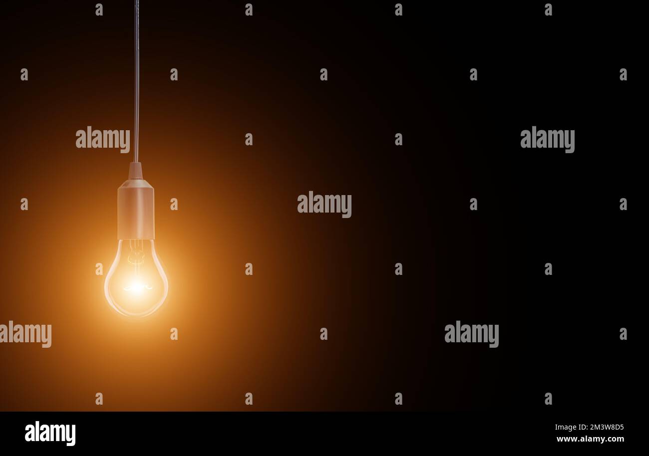 One orange light bulb hi-res stock photography and images - Alamy