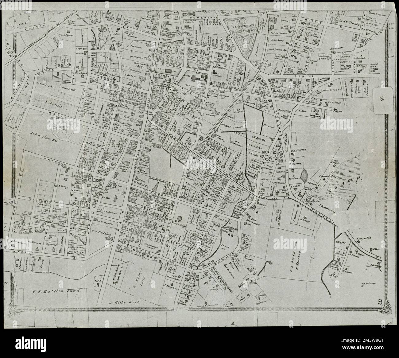Stoneham, Massachusetts ,. Lucius Beebe Memorial Library Historic Maps ...
