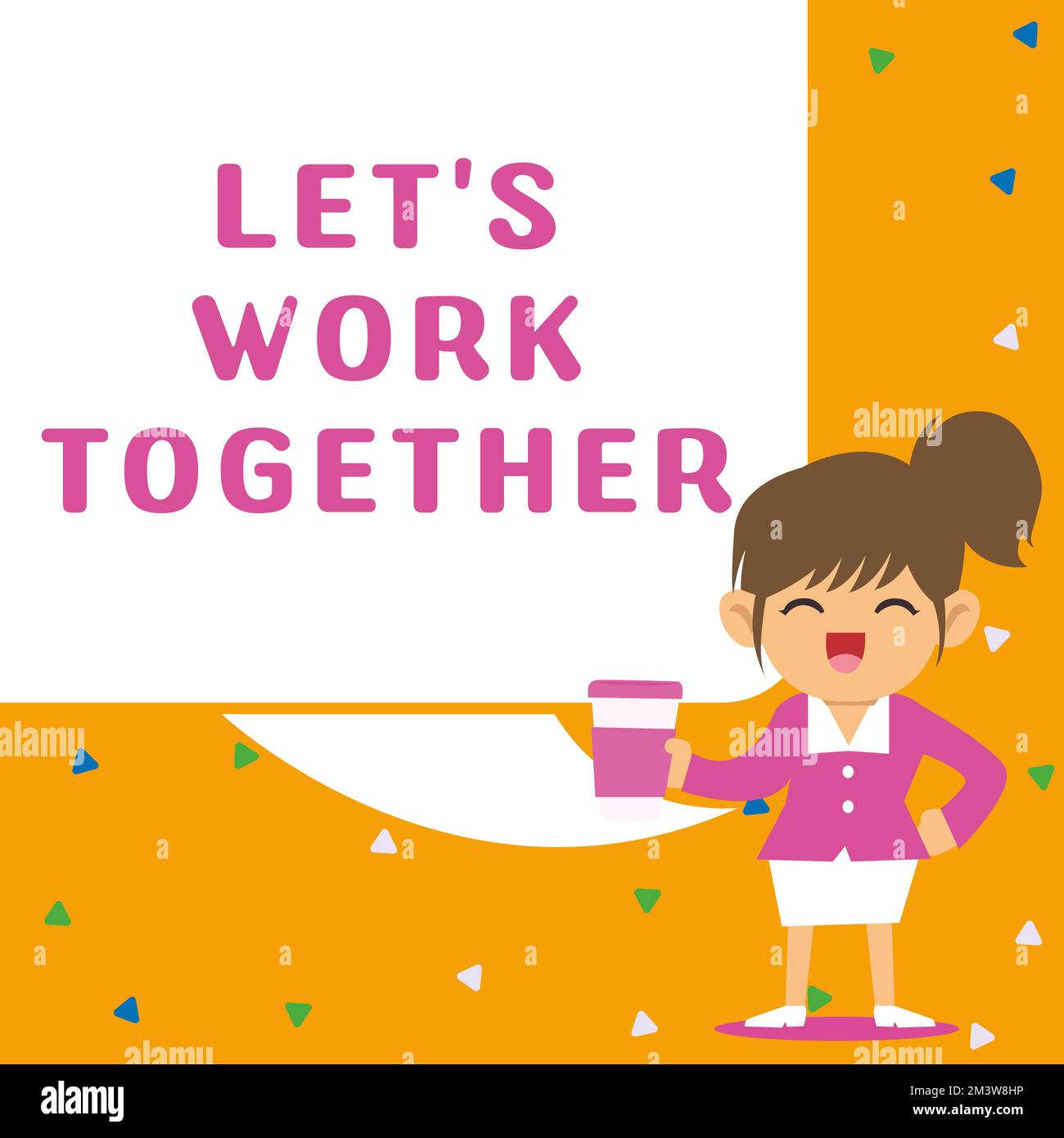 Writing displaying text Let's Work Together. Word Written on Unite and ...