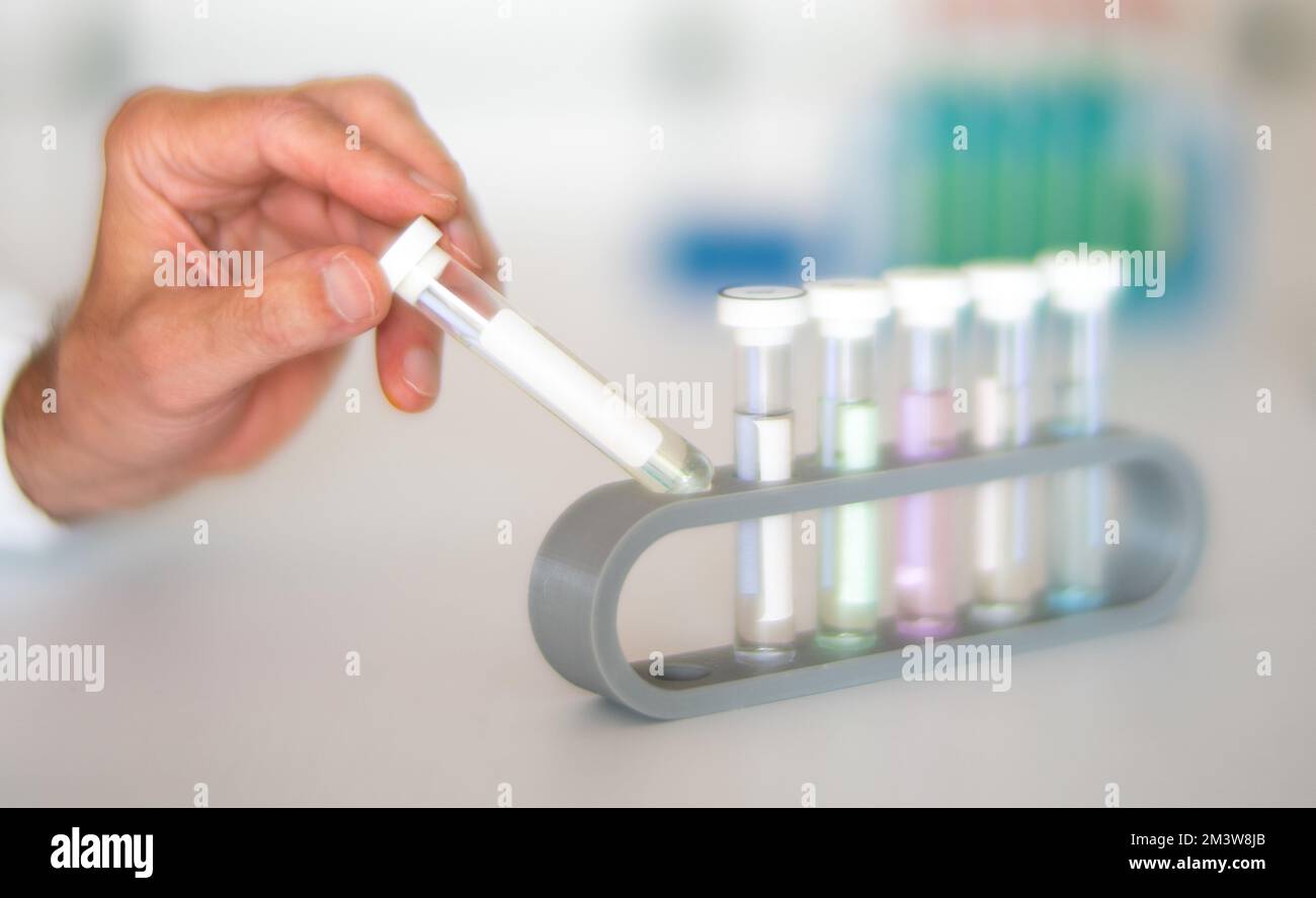 Test tube in laboratory Stock Photo - Alamy