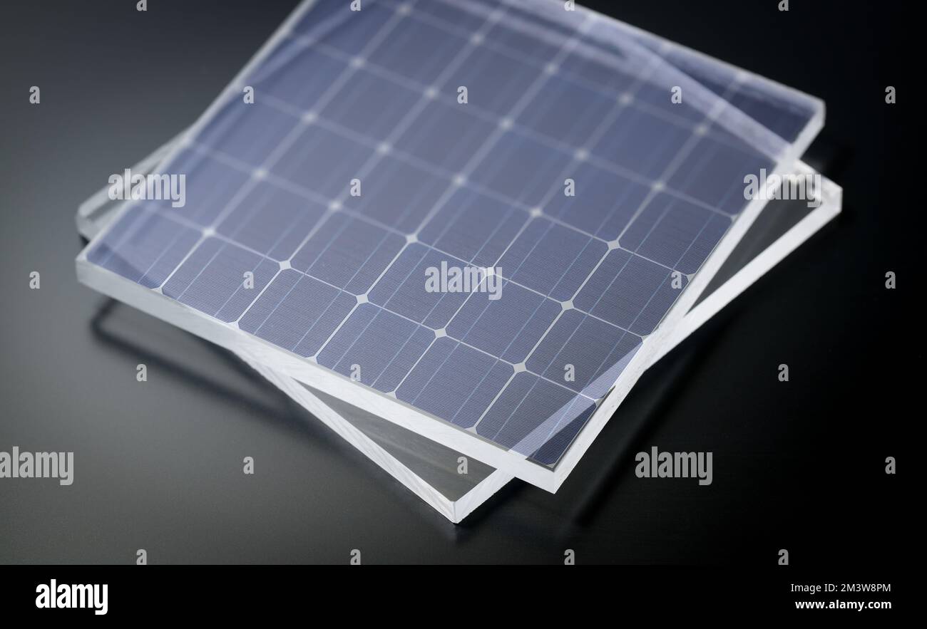 Transparent solar panels Stock Photo - Alamy
