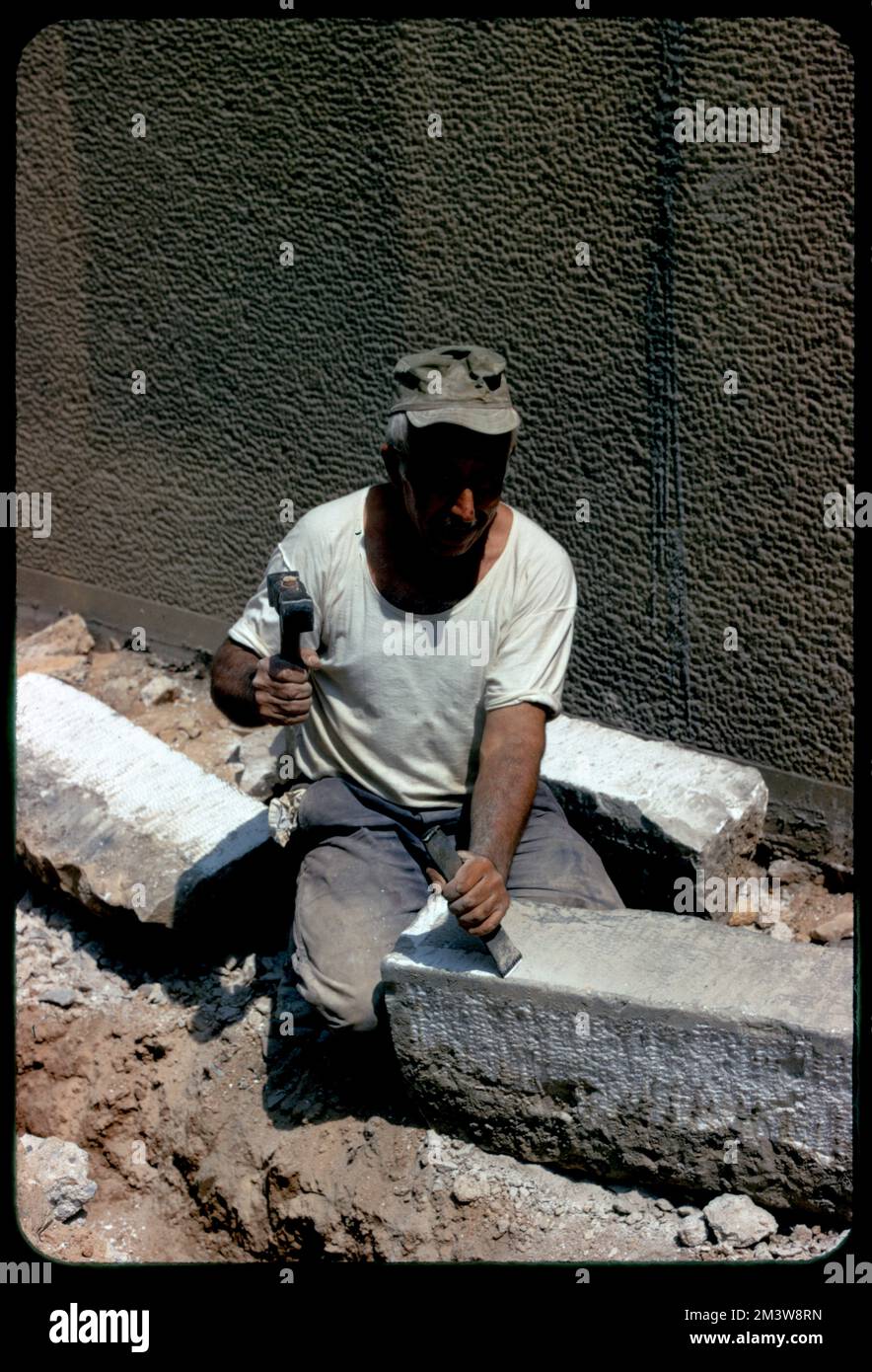 Stoneworker, Athens, Greece , Stone cutting. Edmund L. Mitchell ...