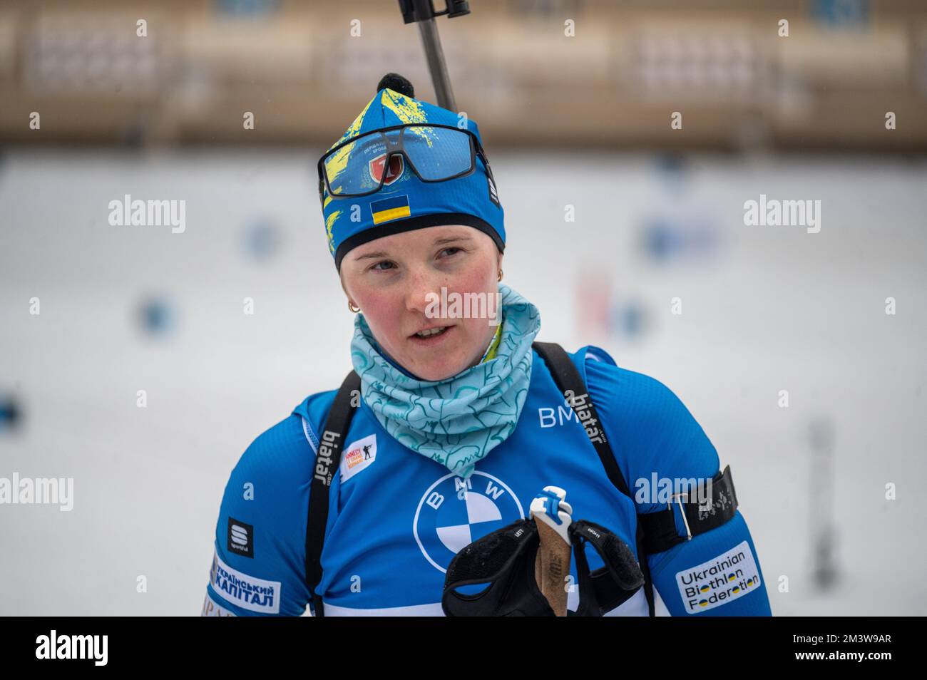 Ukrainian biathlete during the BMW IBU World Cup 2022, Annecy - Le ...