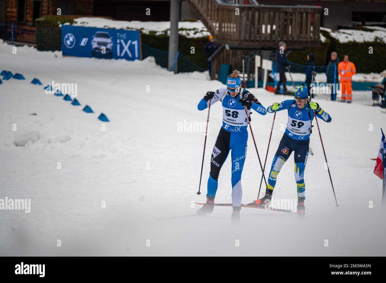 KUELM Susan and BLASHKO Daria during the BMW IBU World Cup 2022, Annecy ...