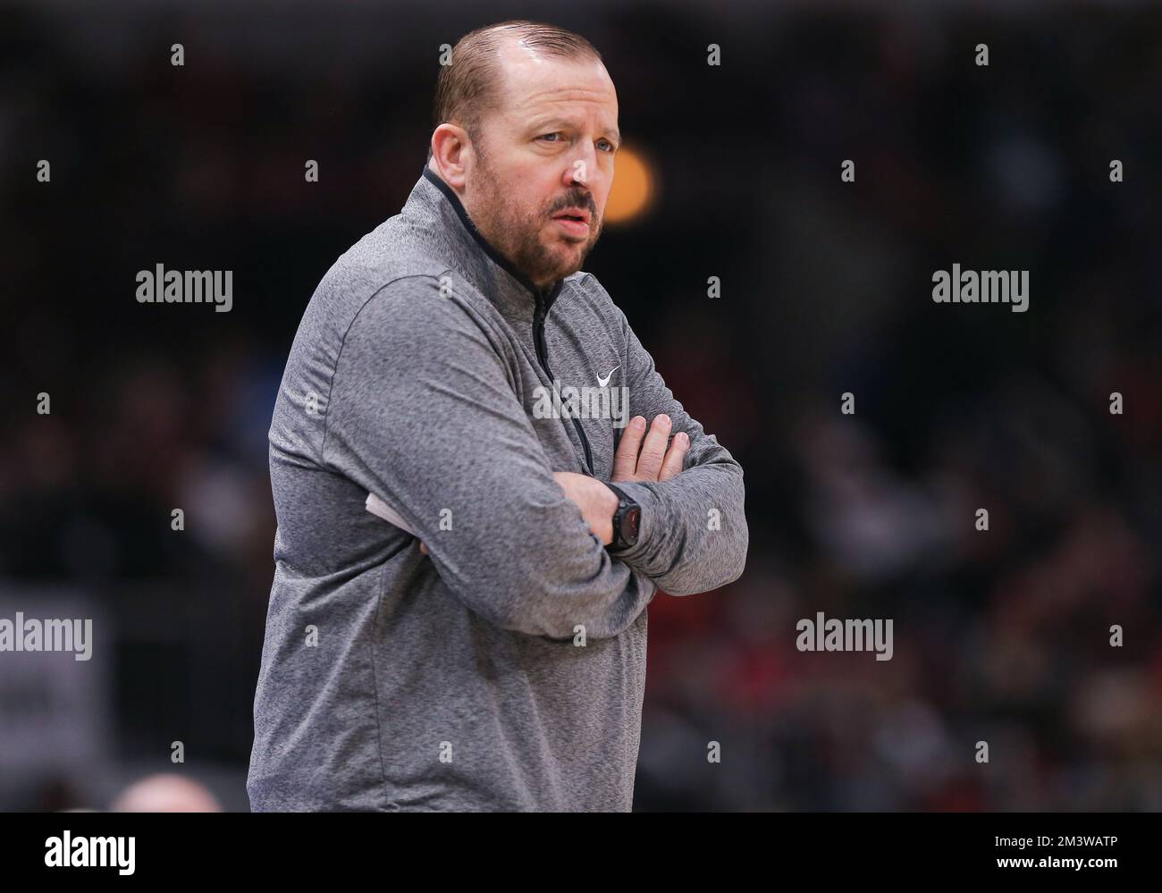 CHICAGO, IL - DECEMBER 16: New York Knicks Head Coach Tom Thibodeau ...