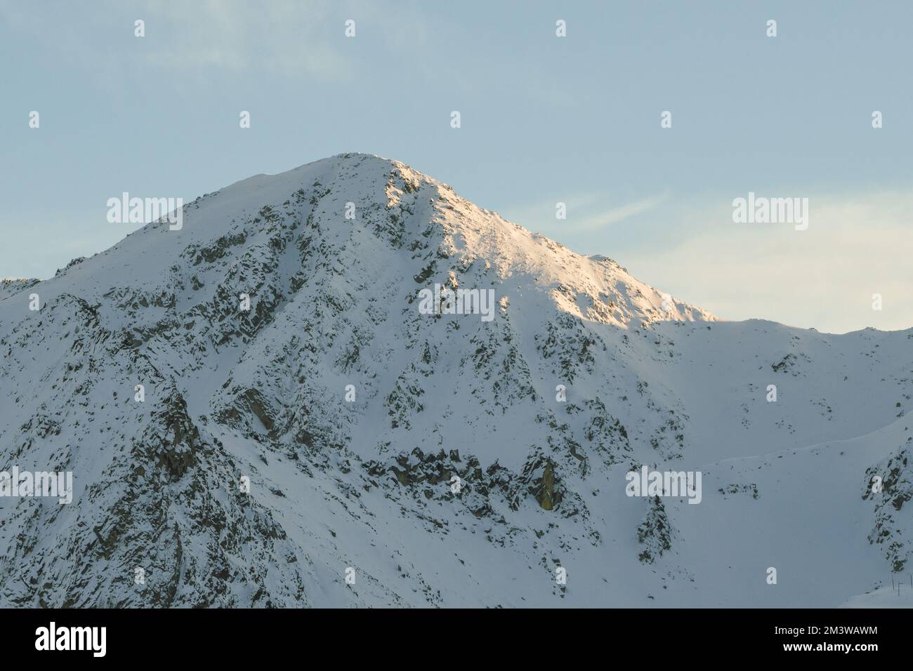 Snowy mountains over the Pyrenees in Andorra Stock Photo - Alamy