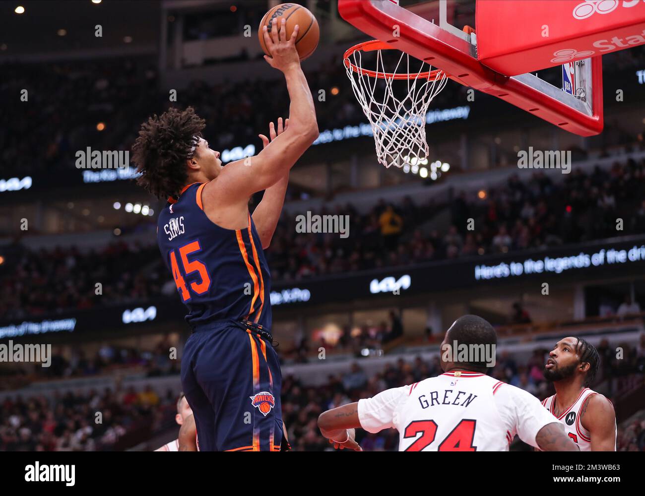 CHICAGO, IL - DECEMBER 16: New York Knicks Forward Jericho Sims (45 ...