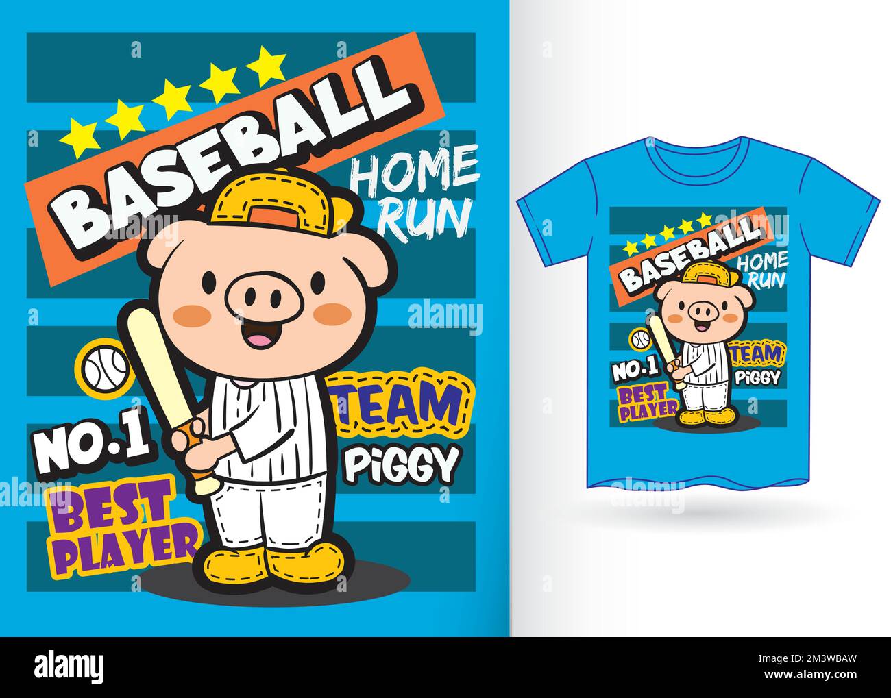 Baseball player cartoon hi-res stock photography and images - Alamy