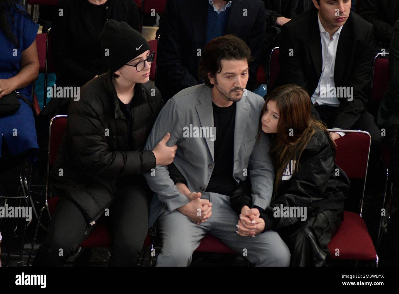December 16, 2022, Mexico City, Mexico: Diego Luna accompanied by his ...