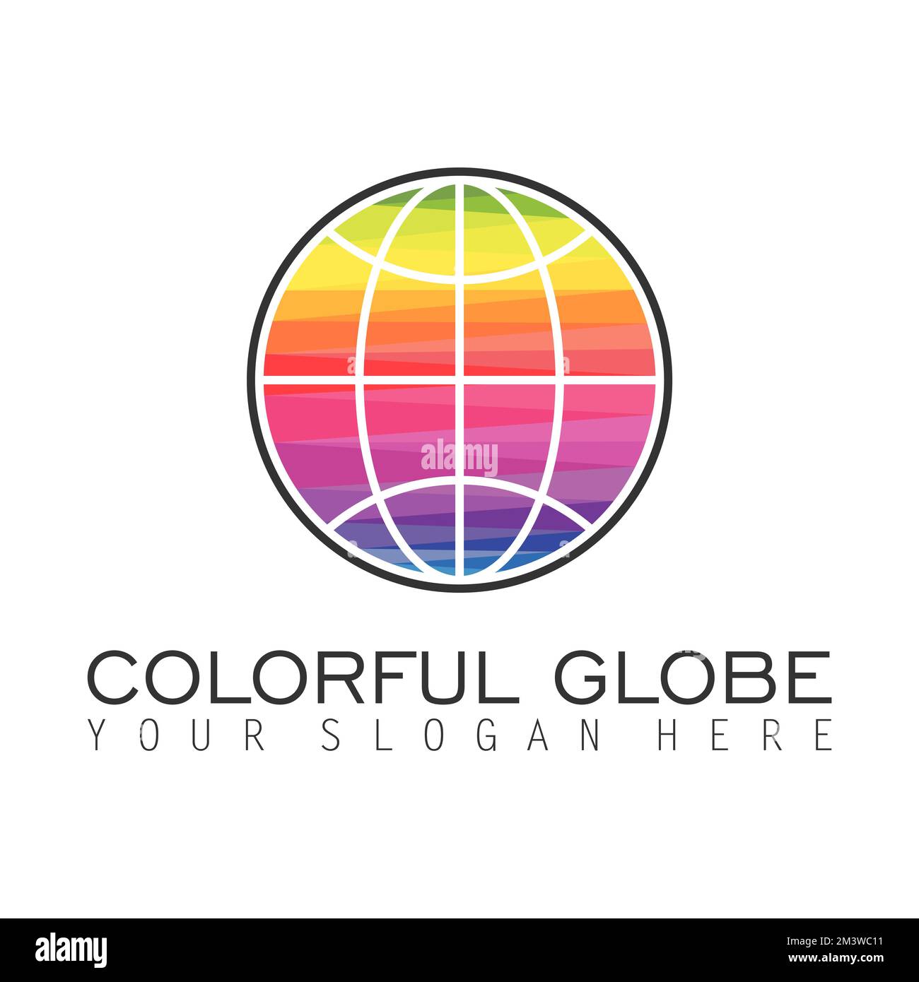 Rainbow color map of world hi-res stock photography and images - Alamy
