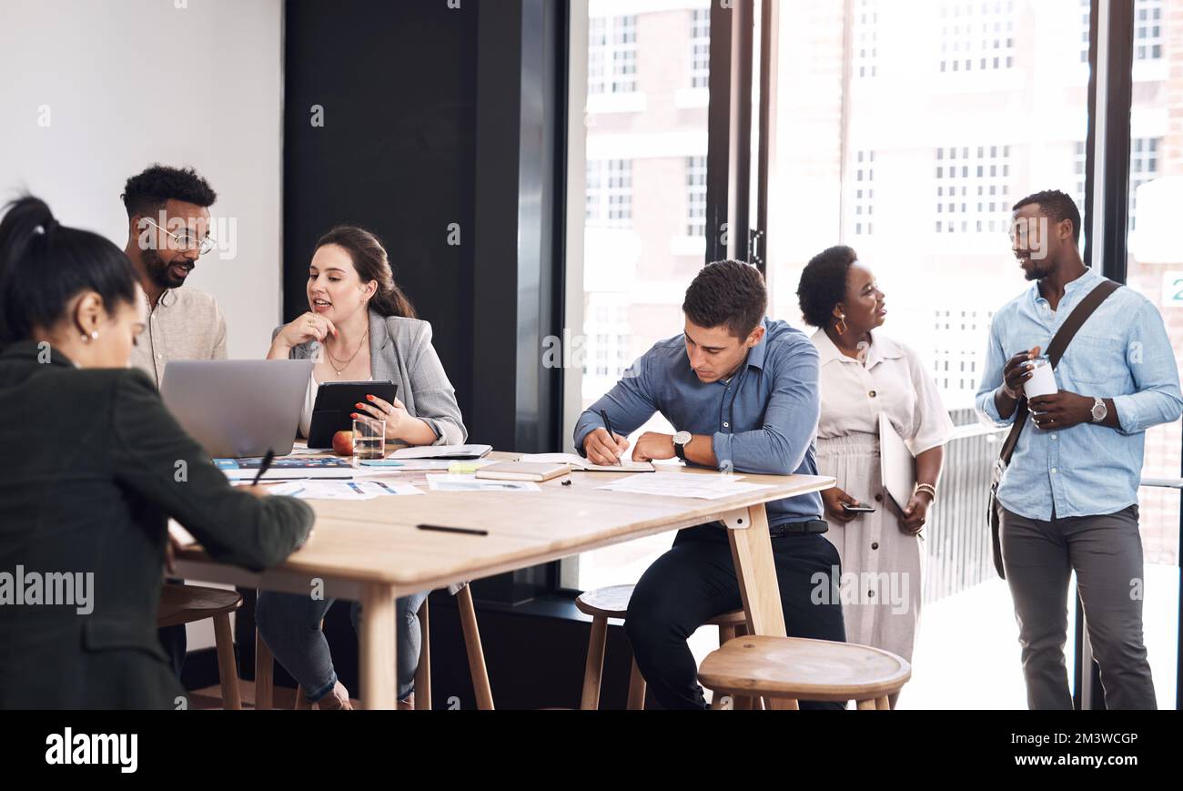 Group people discuss plan hi-res stock photography and images - Alamy