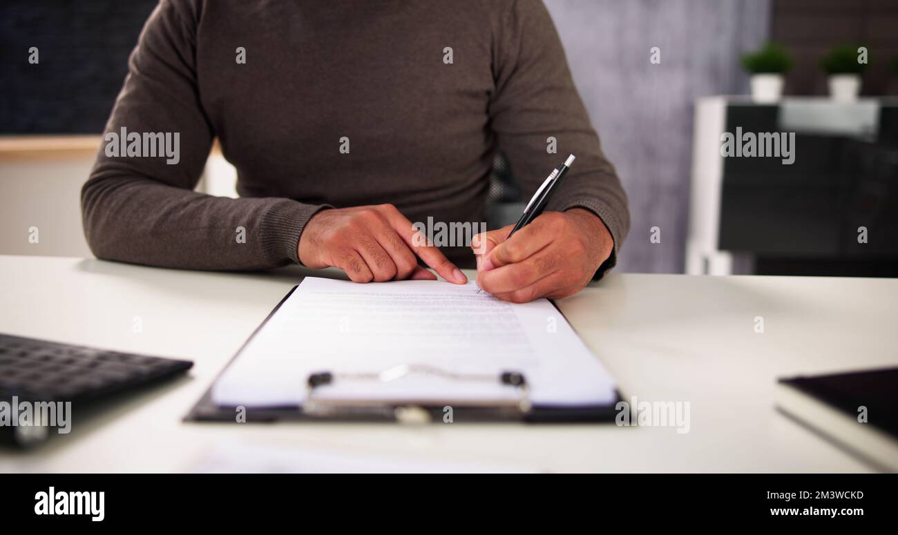 African Agreement Lawyer Legal Document Form Signature Stock Photo - Alamy