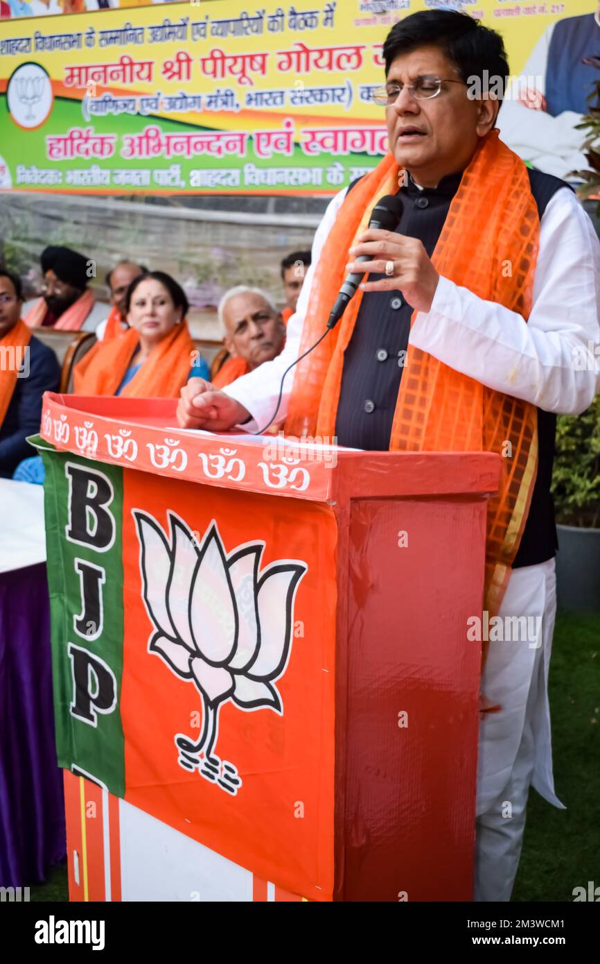 New Delhi, India - November 27 2022 - Piyush Goyal Cabinet Minister and ...