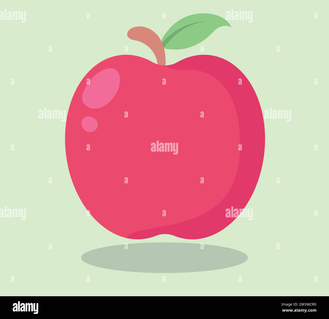 Apple shape cartoon hi-res stock photography and images - Alamy
