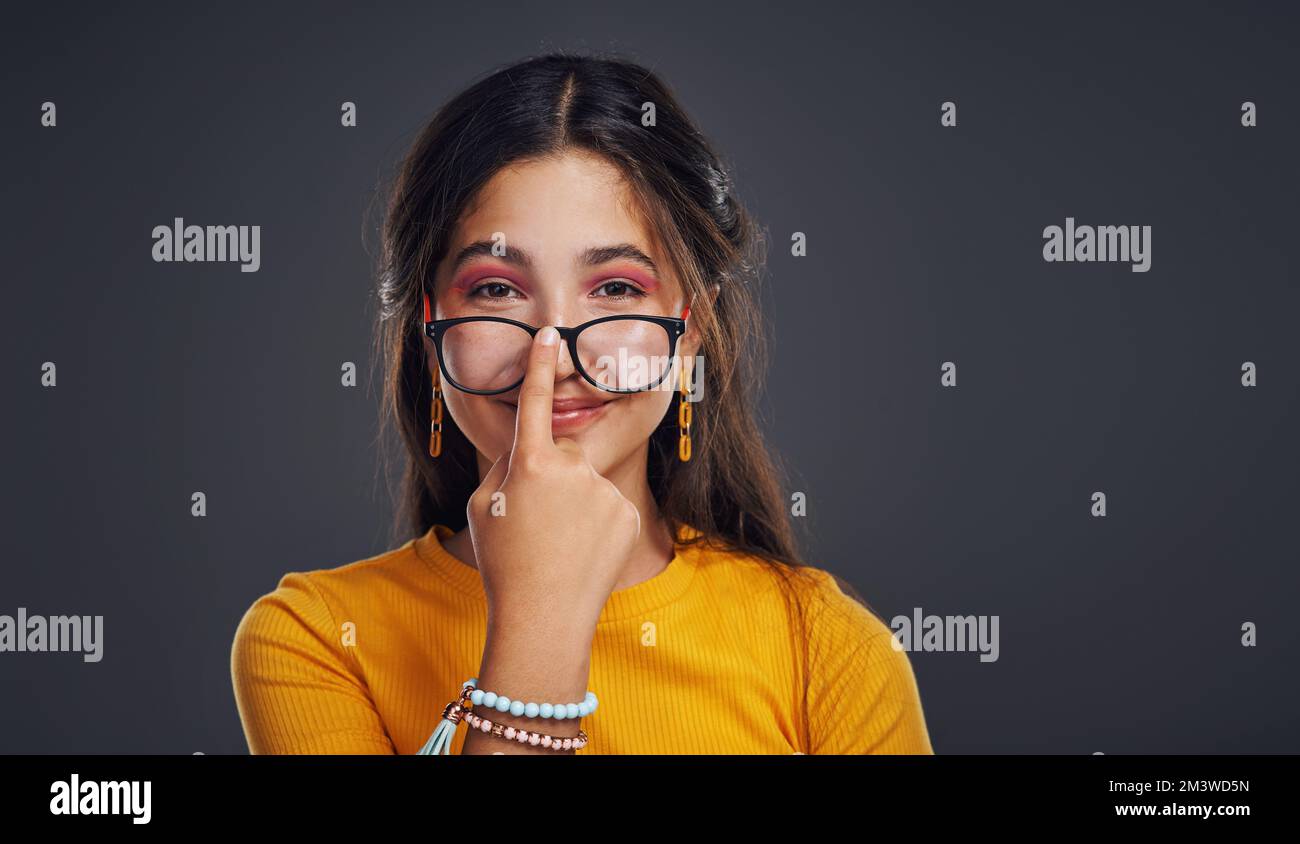 Im too cool for school. Cropped portrait of an attractive teenage girl ...