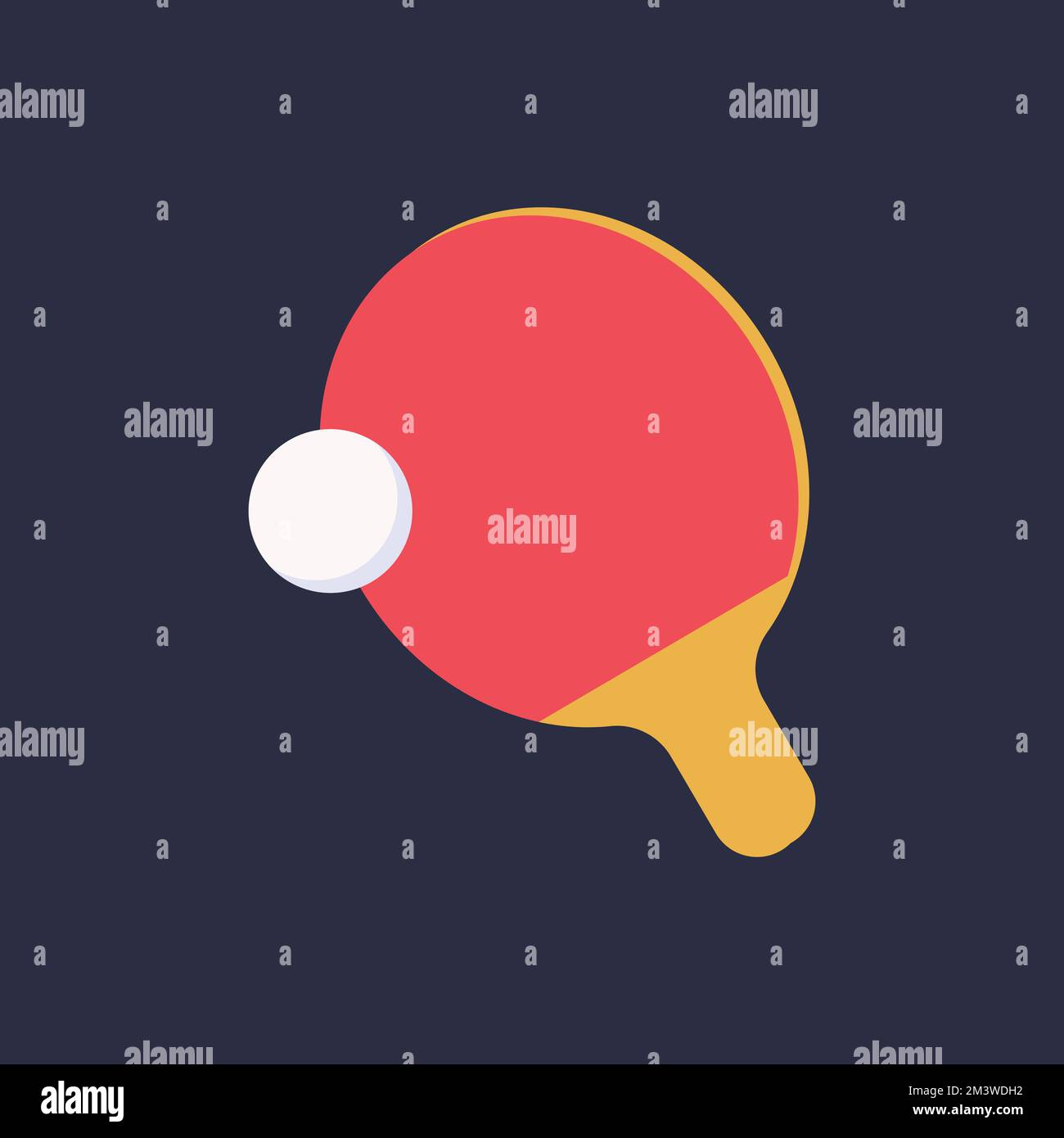 Ping pong paddle on Stock Vector Images - Alamy