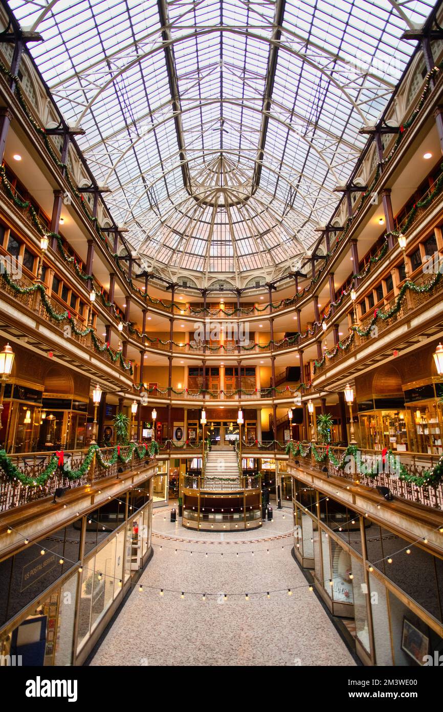 Christmas at the Arcade in Cleveland, Ohio Stock Photo - Alamy