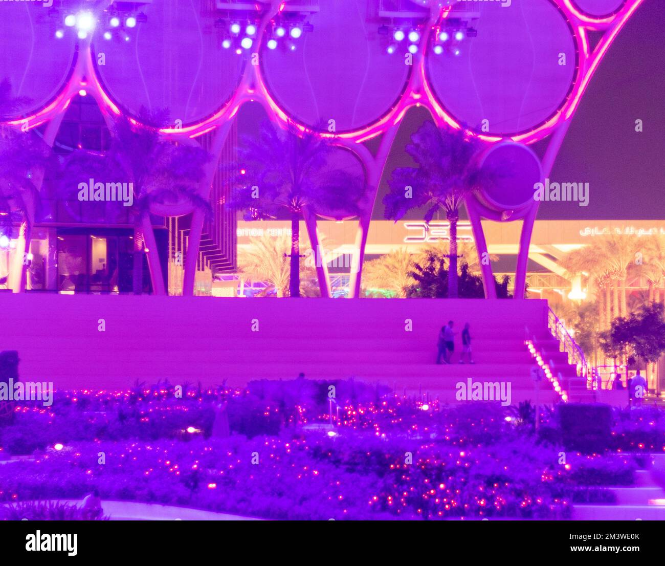 Dubai, UAE - 10.26.2022 - Inside of Al Wasl dome of Expo 2020 Stock ...