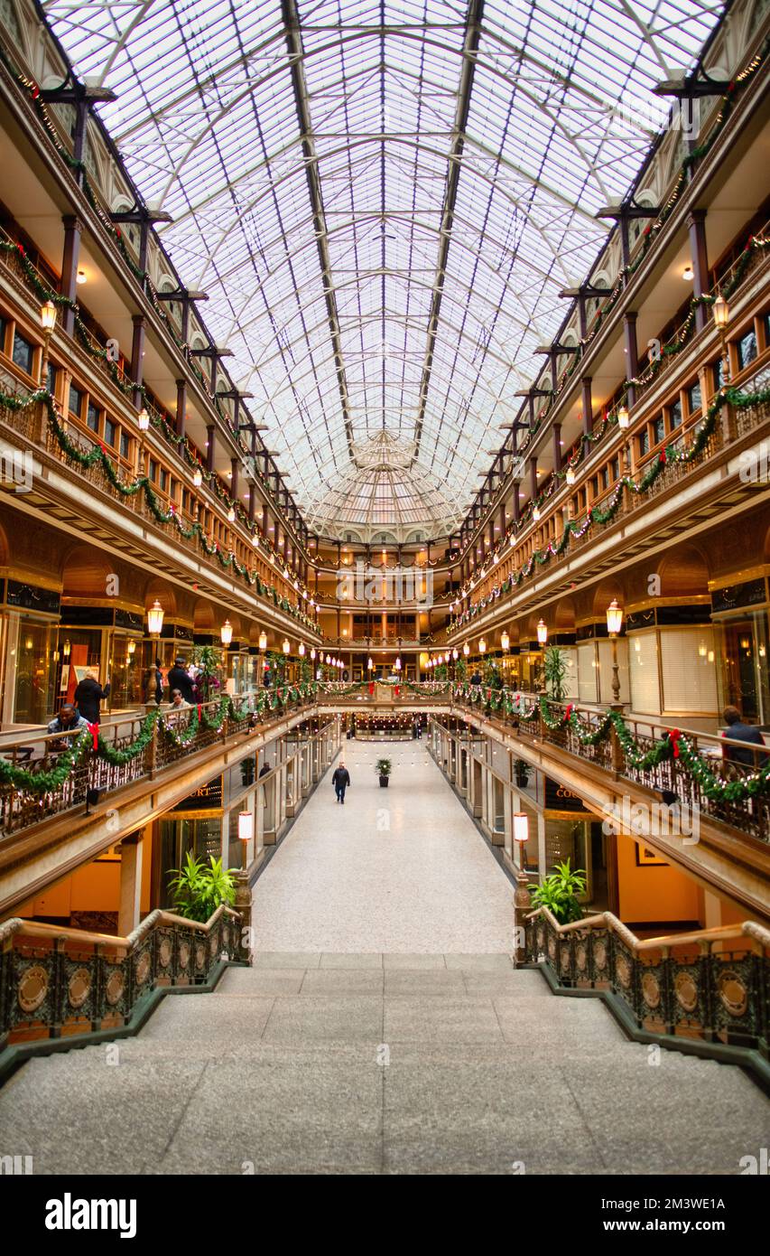 Christmas at the Arcade in Cleveland, Ohio Stock Photo - Alamy