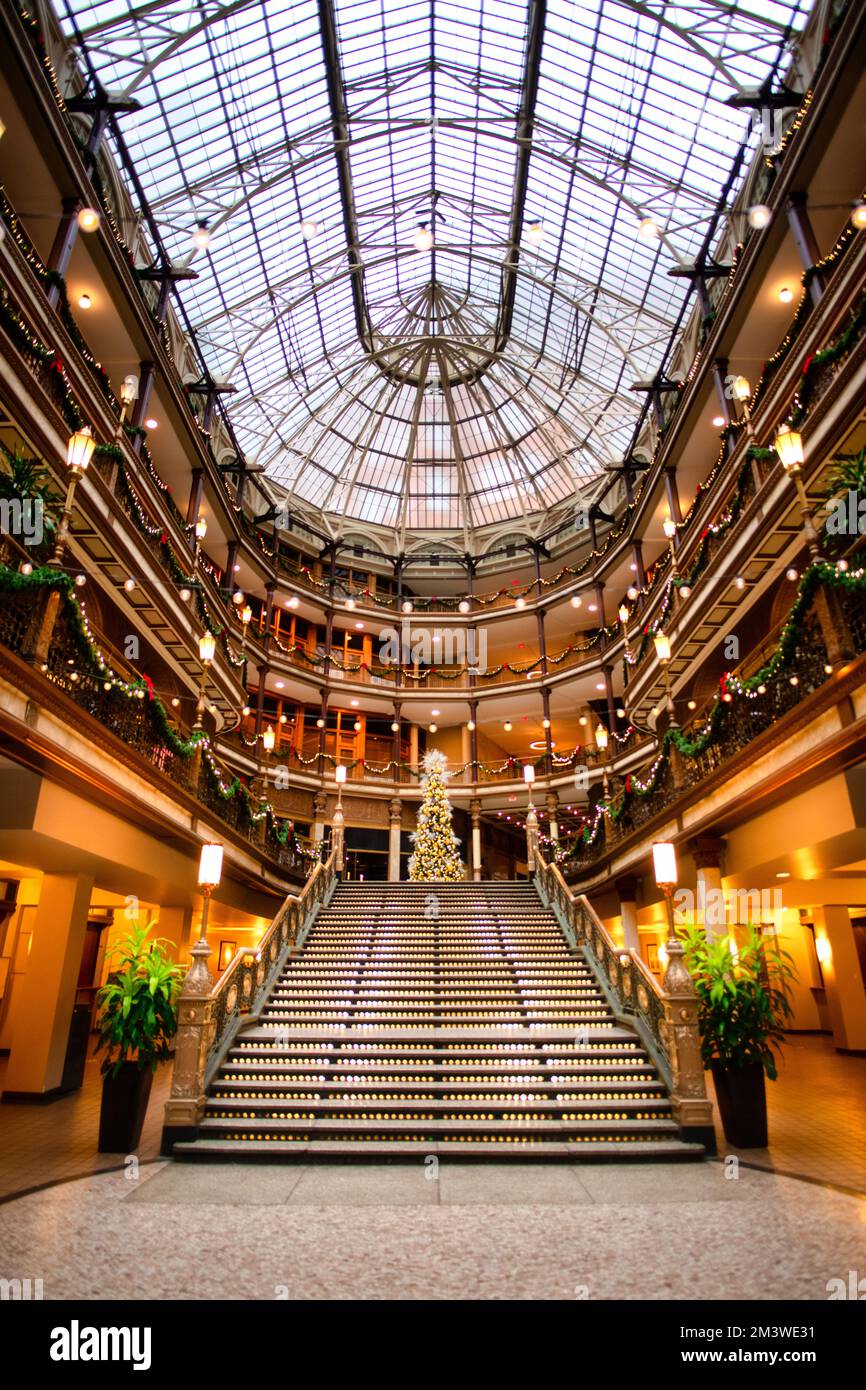 Christmas at the Arcade in Cleveland, Ohio Stock Photo - Alamy