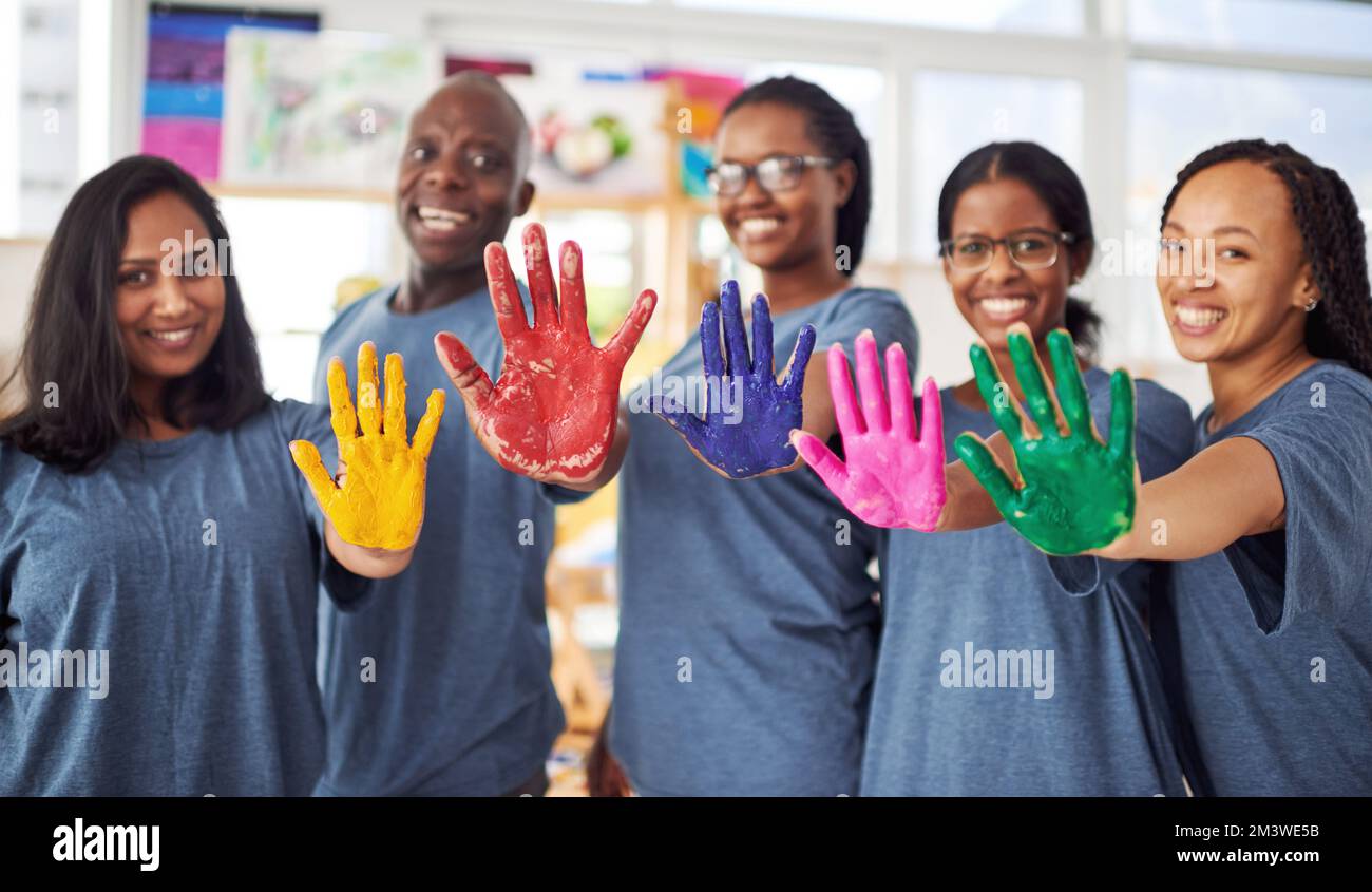 We all have the makings of a creative genius inside us. a group of ...