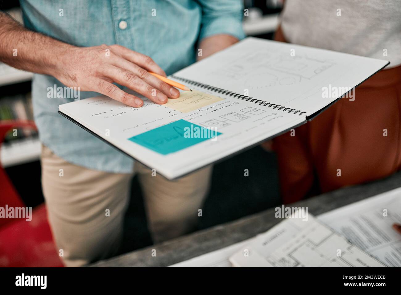 So this is what our next project looks like. two unrecognizable ...