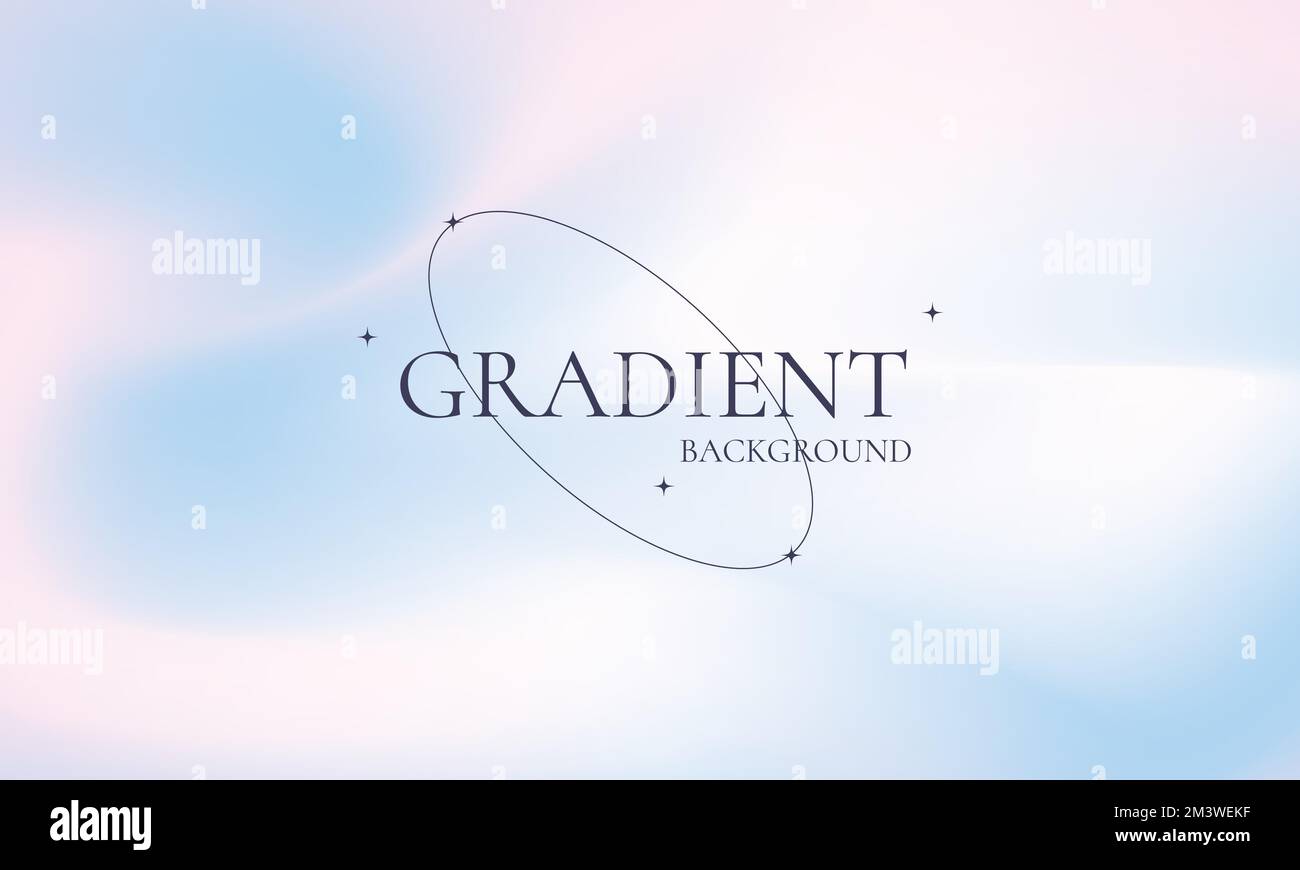 Minimalistic holographic gradient background. Trendy soft gradient in ...