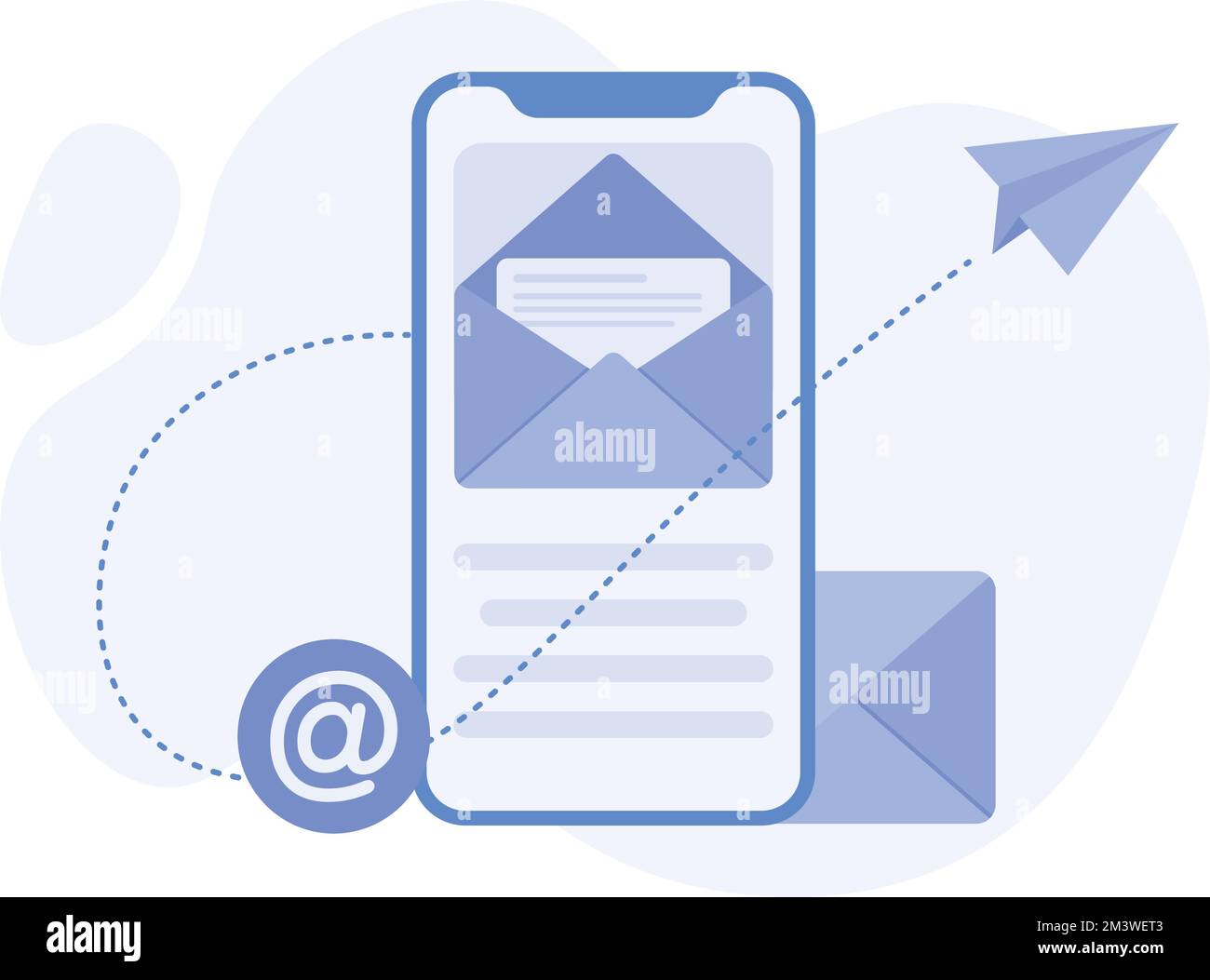 Email marketing illustration concept .Modern flat design concept of web ...