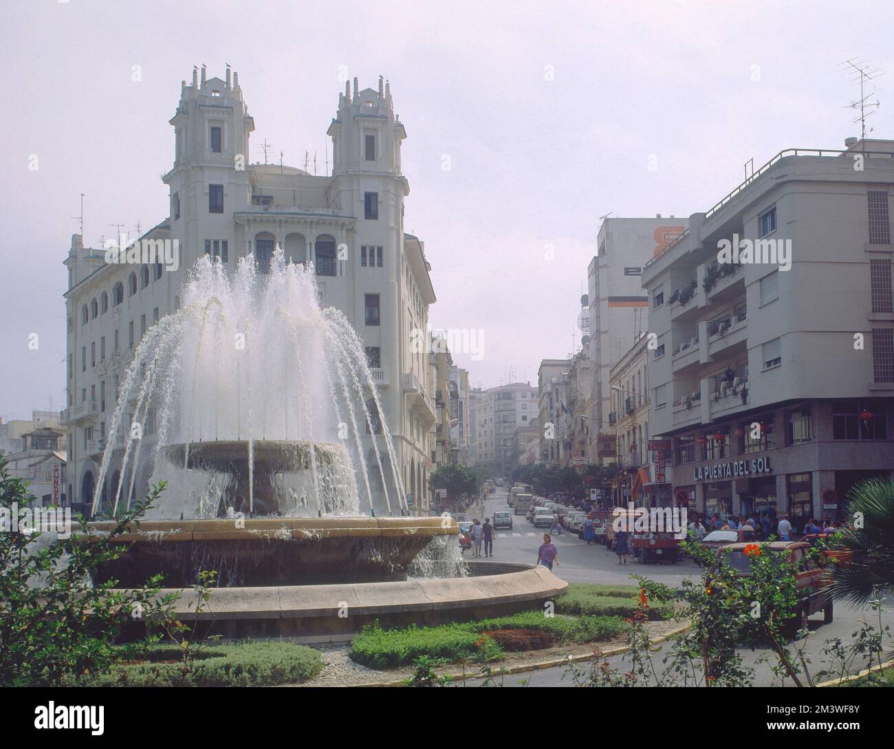 PLAZA DE LA CONSTITUCION Y ARRANQUE DEL PASEO DEL REBELLIN - FOTO AÑOS ...