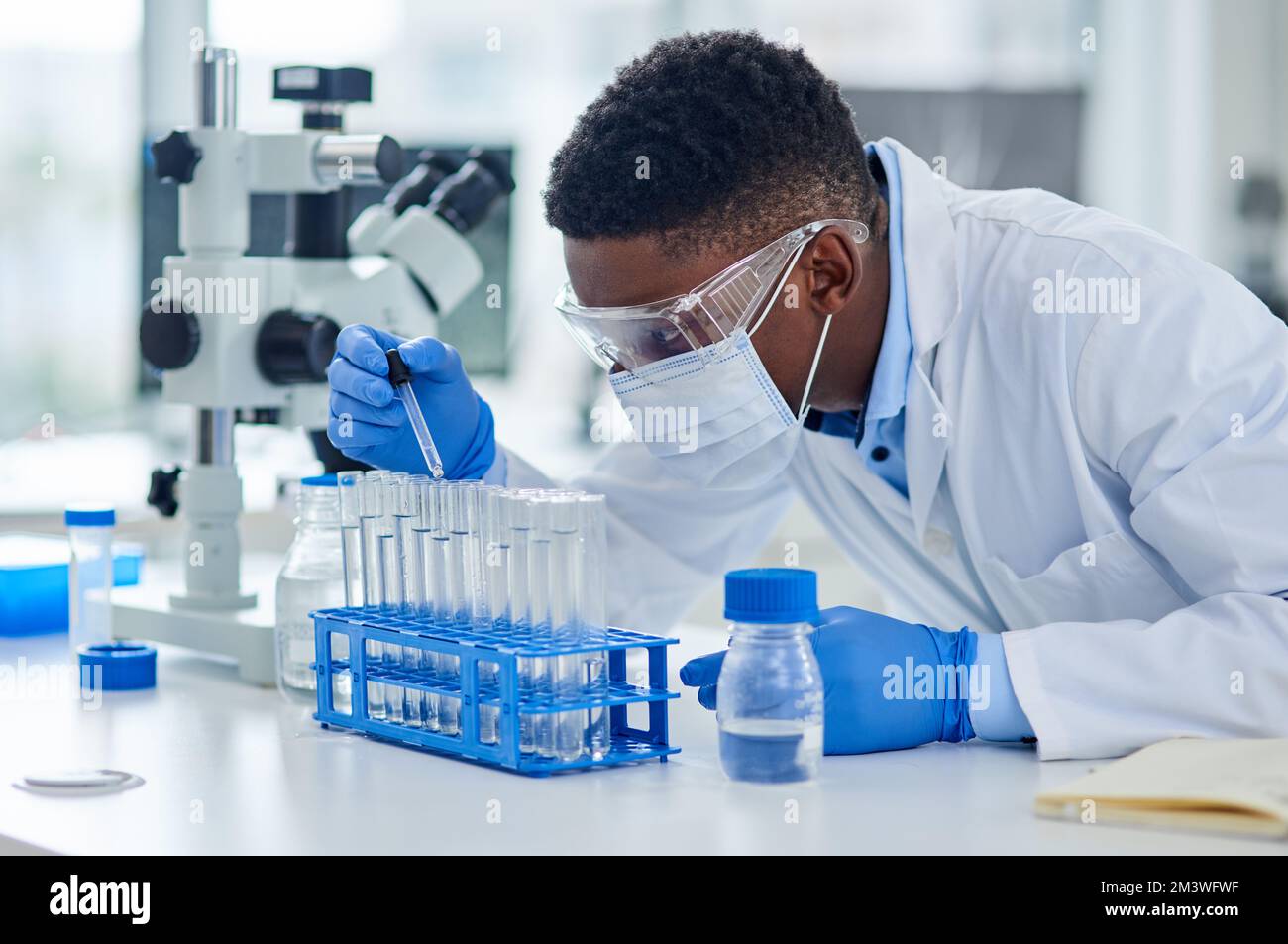 I have to be very careful here. an unrecognizable male scientist ...