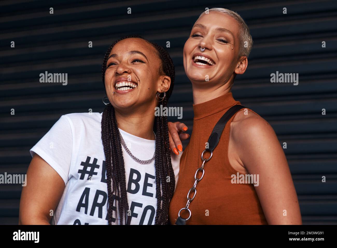 Happiness is something they bring to each other. two attractive young ...