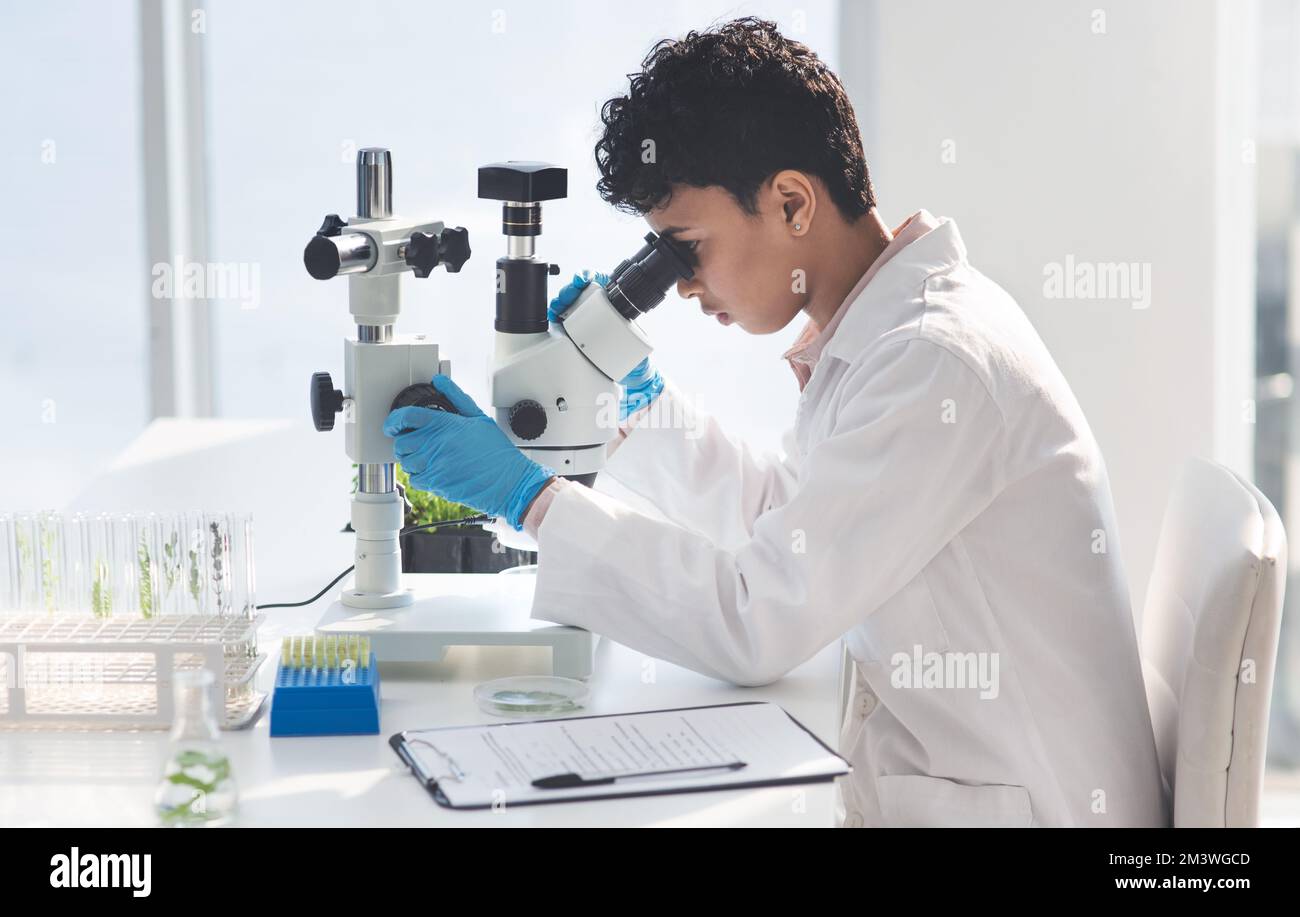 The microscope is an important tool in microbiology. an attractive ...