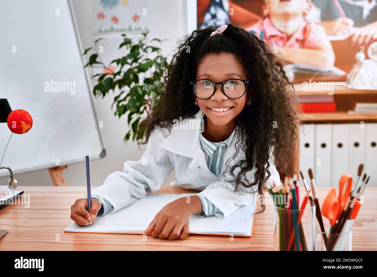 Im always ready to do a quick quiz test. Portrait of an adorable young ...
