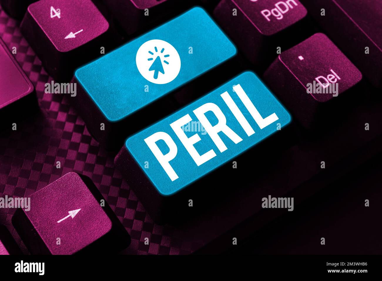 Writing displaying text Peril. Word Written on indicates something ...
