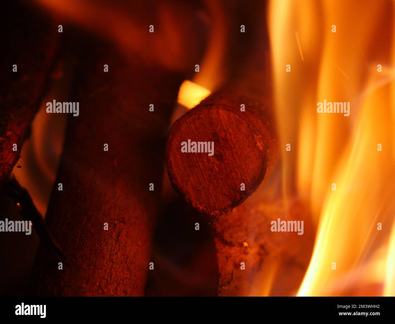 fire flame wood close-up hot Stock Photo - Alamy
