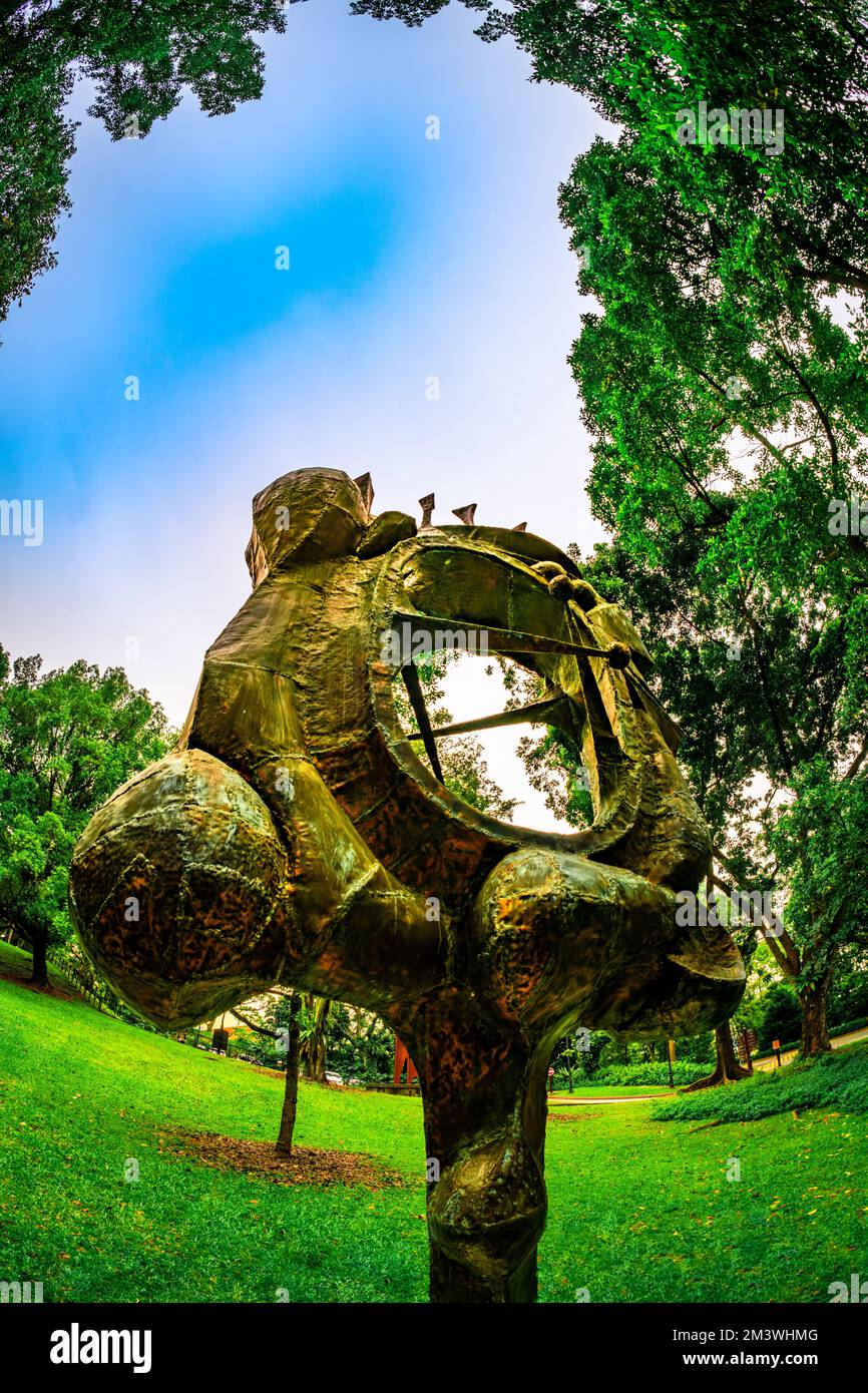Asean Sculpture Garden at Fort Canning Park. This park is an iconic ...