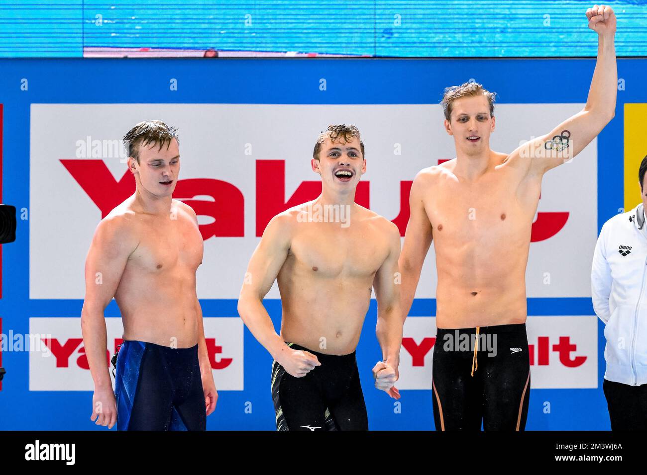 Kieran Smith, Carson Foster, Trenton Julian, Drew Kibler of United ...