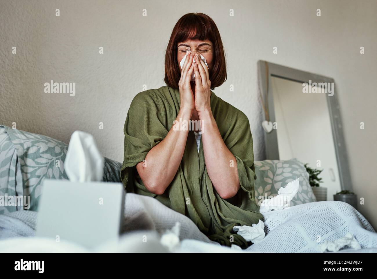 Im getting sicker by the minute. an attractive young woman feeling sick ...